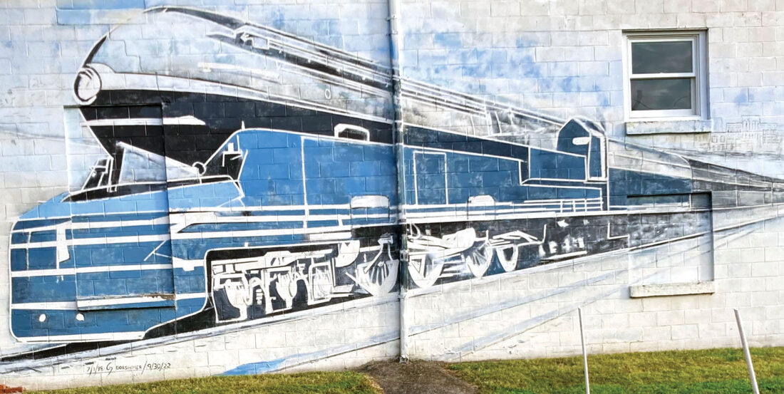 Mural on former museum renewed by original artist | News, Sports, Jobs ...